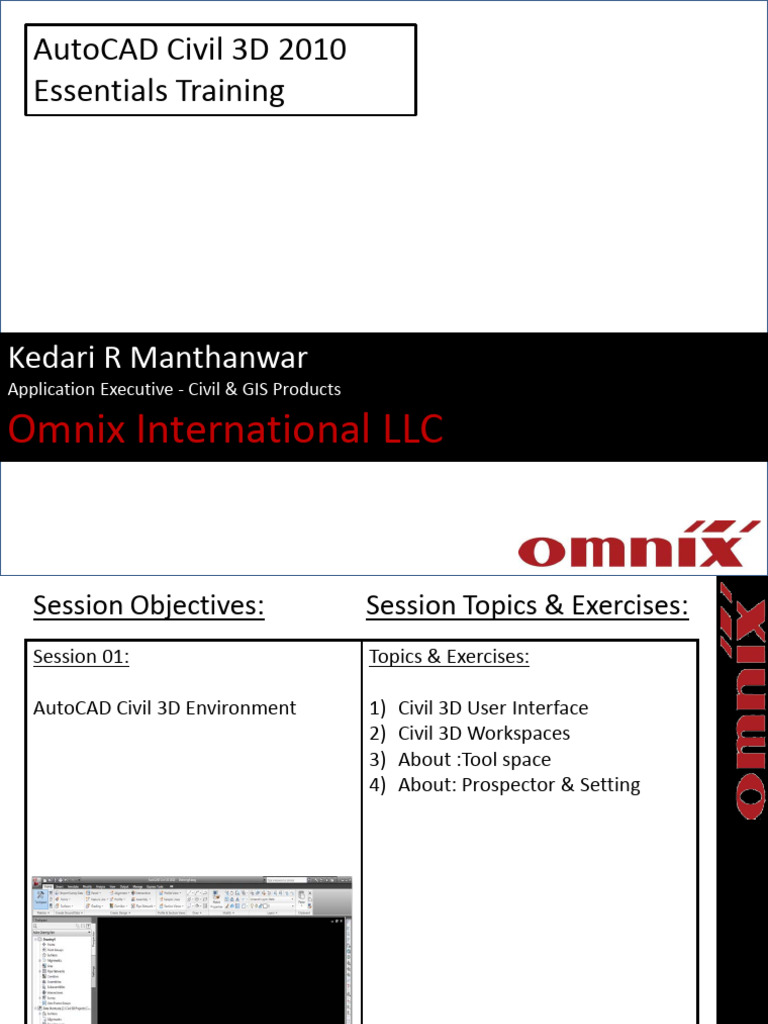 Essentials C3D2010 Session 01 Introduction | PDF | Window (Computing) | Software Engineering