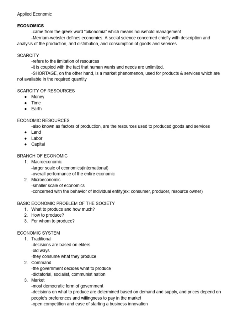 Applied Economic | PDF | Economics | Demand