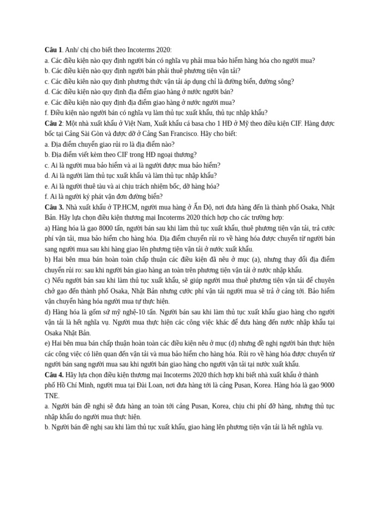 Bai Tap Tong Hop NVNT | PDF