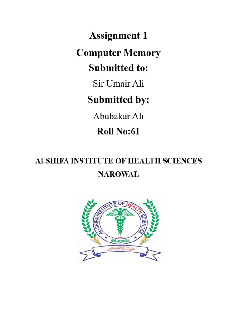 Computer Memory | PDF | Computer Data Storage | Random Access Memory Computer Memory | PDF | Computer Data Storage | Random Access Memory