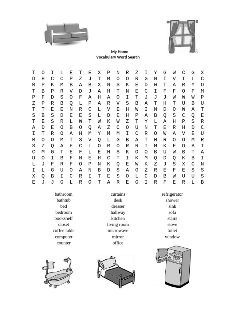 My Home Wordsearch | PDF