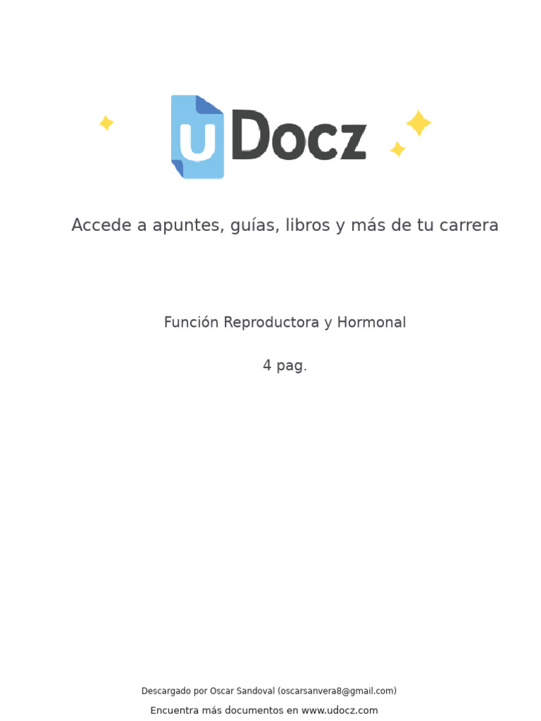 Funcion Reproductora 269988 Downloadable 1196459 | PDF | Hormona ...