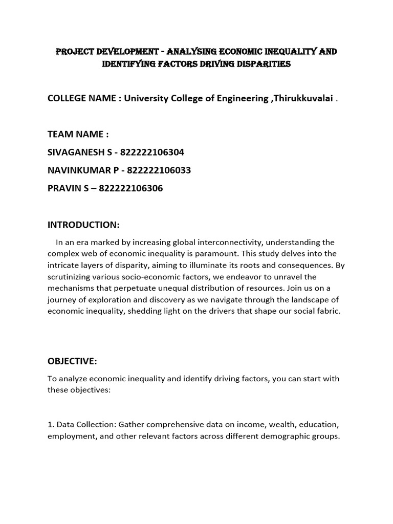 Economic Inequality | PDF | Economic Inequality | Discrimination & Race ...