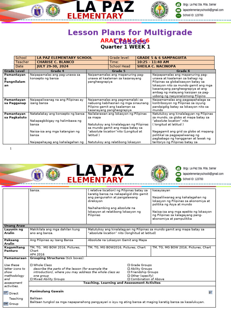 DLL KO MG-DLP-aral Pan W1 | PDF