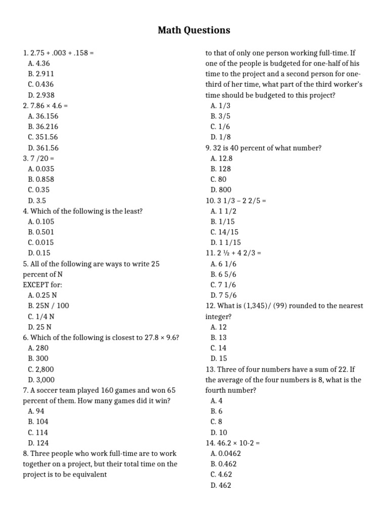 Math Questions | PDF | Euclidean Geometry | Mathematics
