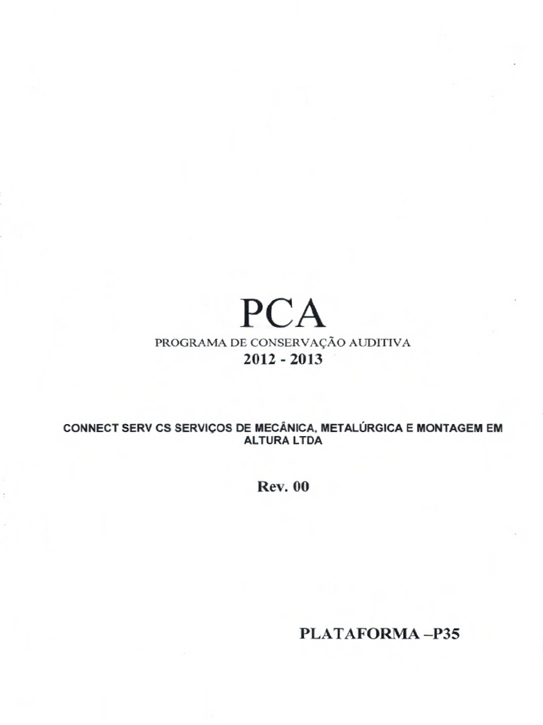 PCA - Modelo | PDF | Orelha | Sistema auditivo