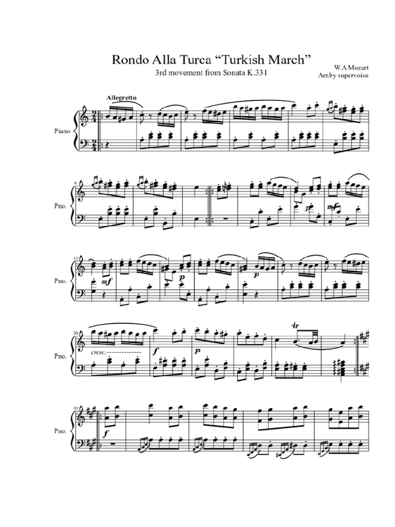 Rondo Alla Turca | PDF