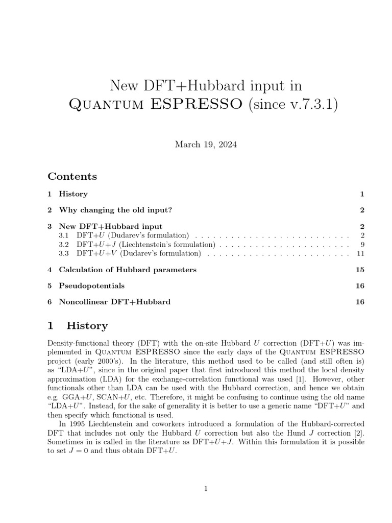Hubbard Input | PDF | Atomic Orbital | Density Functional Theory