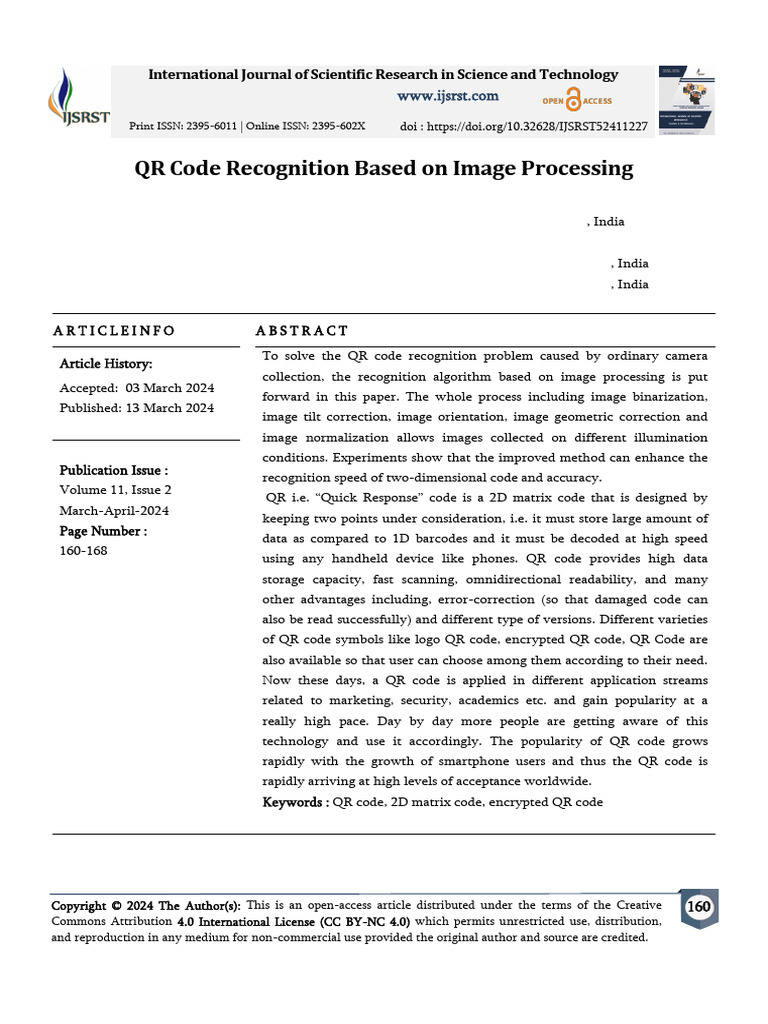 QR_Code_Recognition_Based_on_Image_Processing | PDF | Software Testing ...