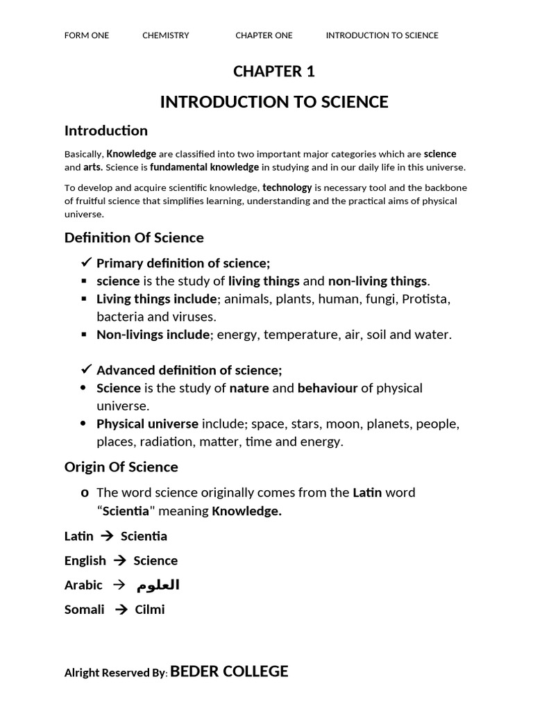 important Chemistry F1 Book (1) | PDF | Science | Chemistry