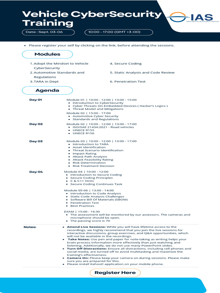 IAS Vehicle CyberSecurity Training | PDF | Computer Security | Security
