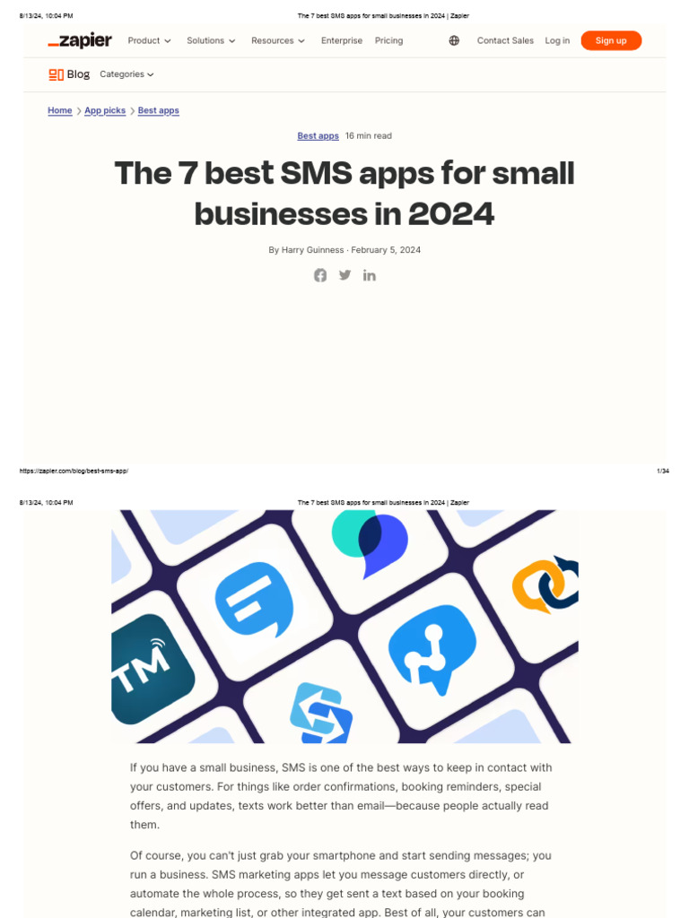 The 7 Best SMS Apps For Small Businesses in 2024 | PDF | Mobile ...