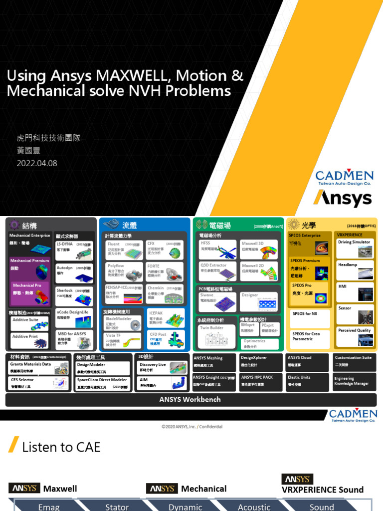 2022r1 Ansys Motion NVH | PDF | Gear | Acoustics