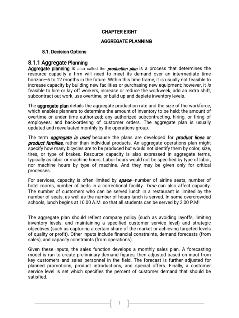 OM Chapter-8 pdf | PDF