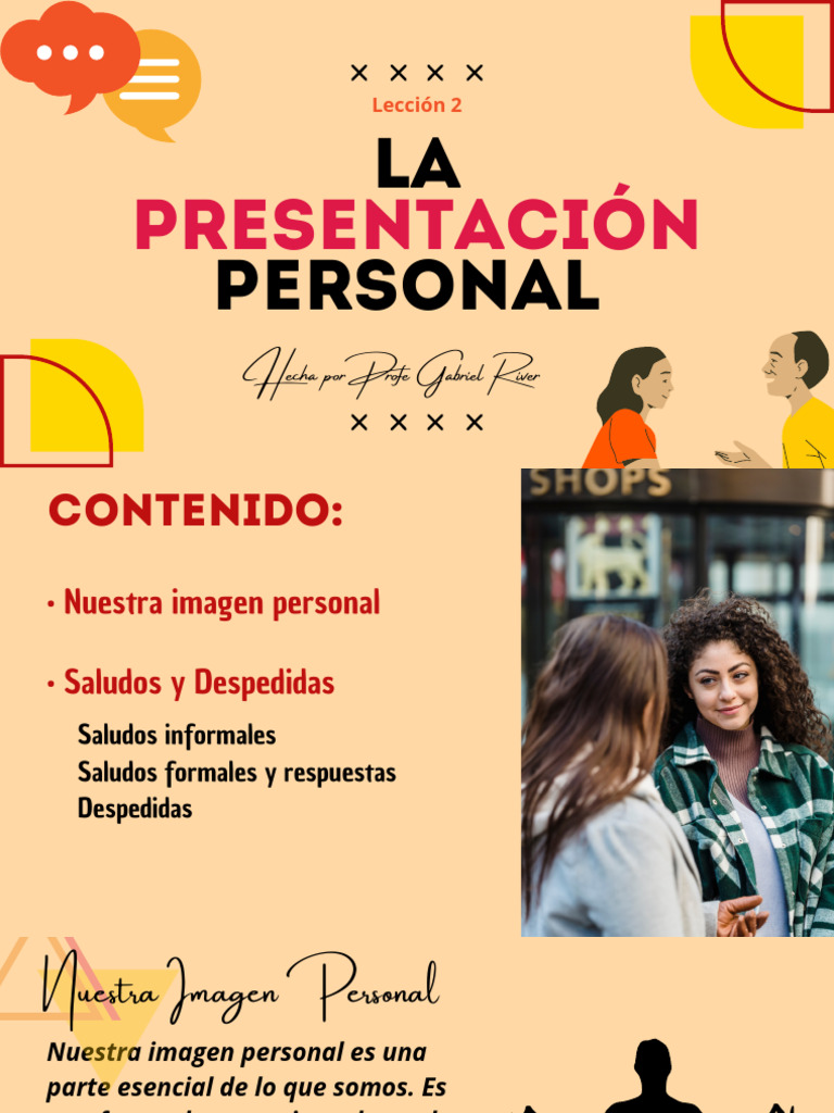 Lección 2 - Presentación Personal | PDF