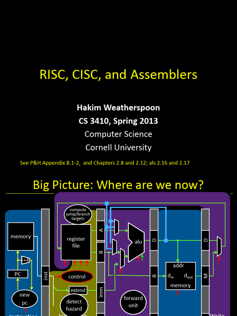 11-risc-cisc-and-assemblers-i | PDF | Classes Of Computers | Computer Architecture