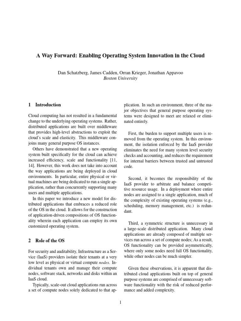 A Way Forward Enabling Operating System | PDF | Operating System ... A Way Forward Enabling Operating System | PDF | Operating System ...