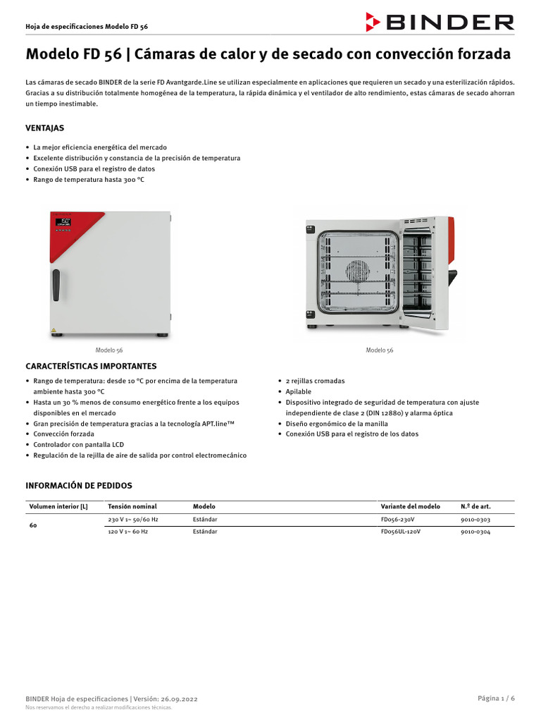 Data Sheet Model FD056 Es | PDF | Medición