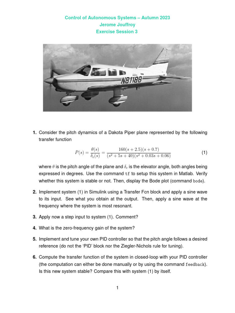 CAS 2023 Lecture3 Exercises | PDF