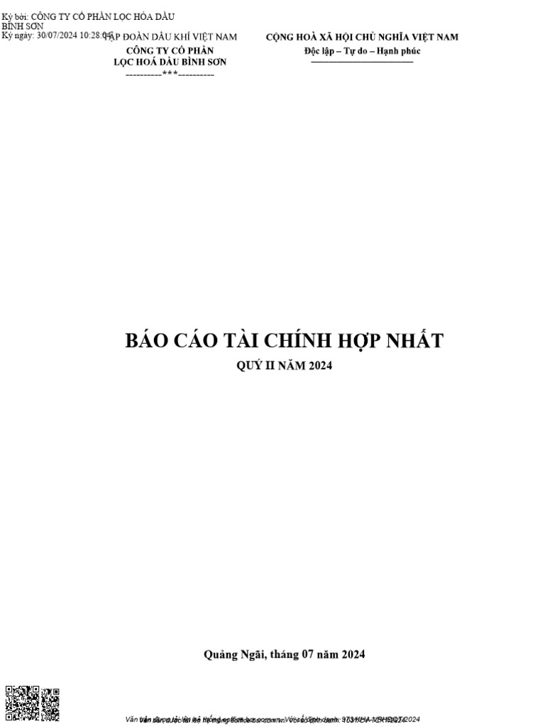 2 BSR 2024 8 2 7de9ed8 Signedbctc Hop Nhat Quy 2 2024 | PDF