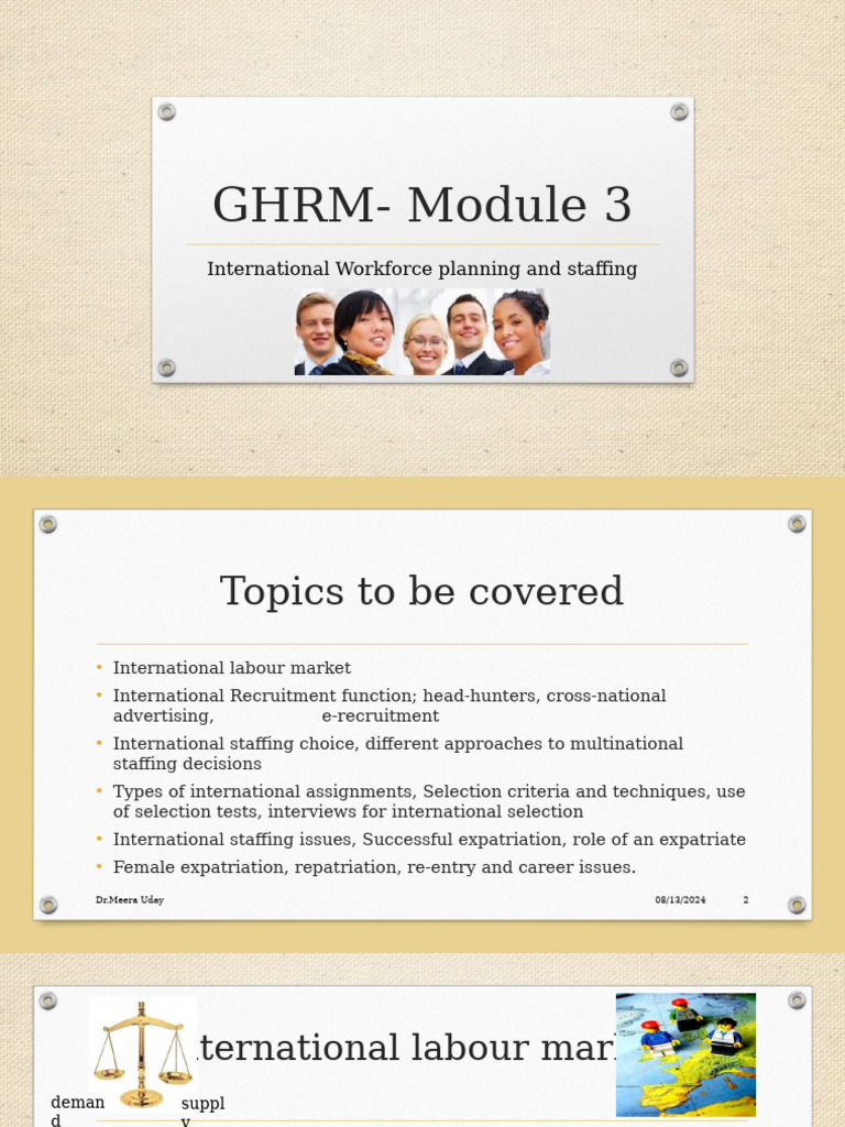 GHRM - Module 3 | PDF | Recruitment | Employment