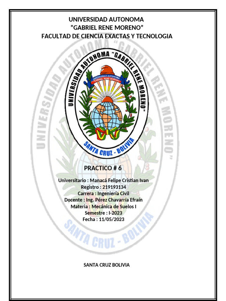 Practico #6 | PDF | Suelo | Sedimentología
