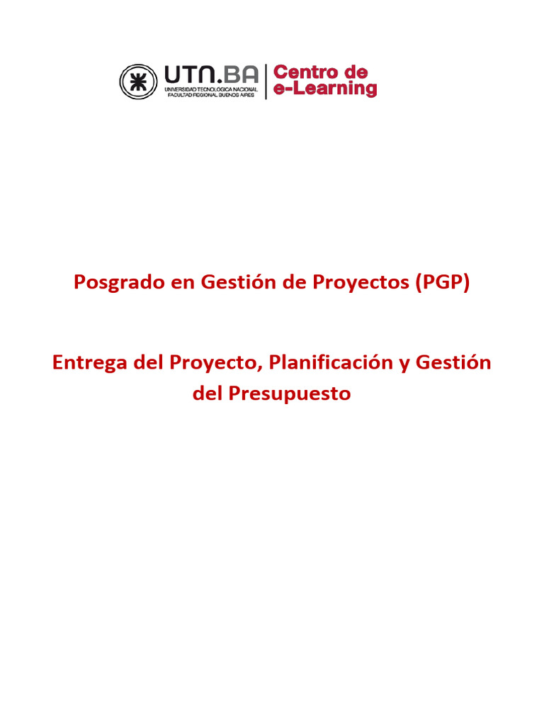 Unidad 2 - Capitulo 5 - Entrega Del Proyecto (Delivery) - V2.5 | PDF | Planificación | Gestión ...