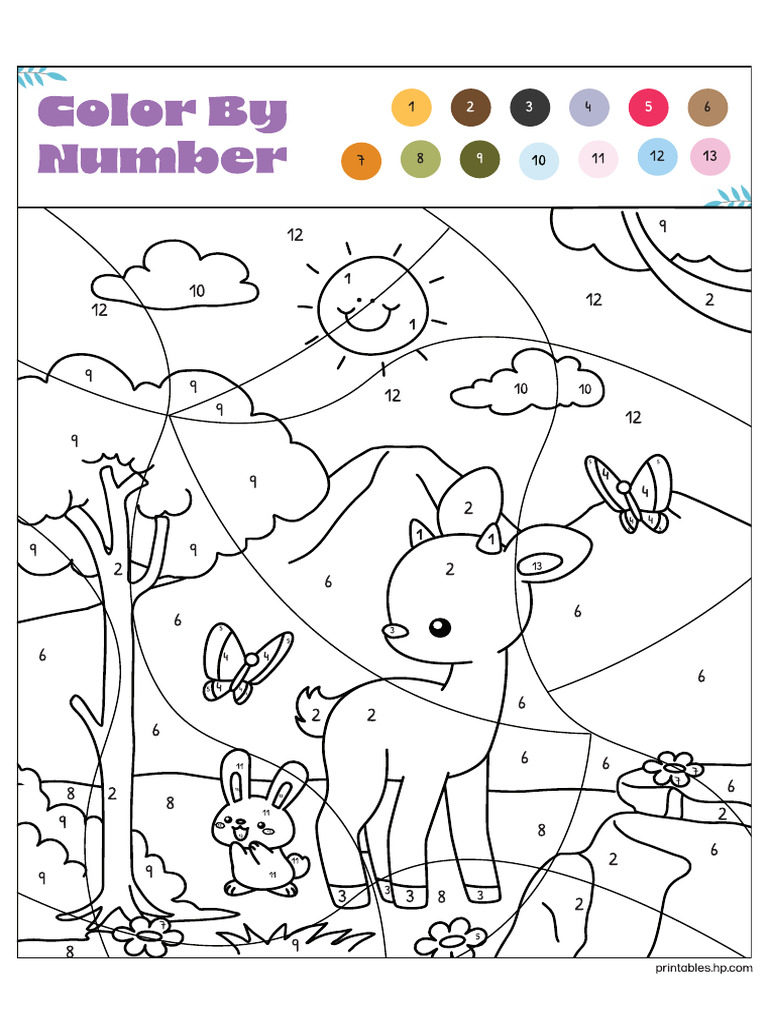 Lkg Sc003 Color by Number Game | PDF