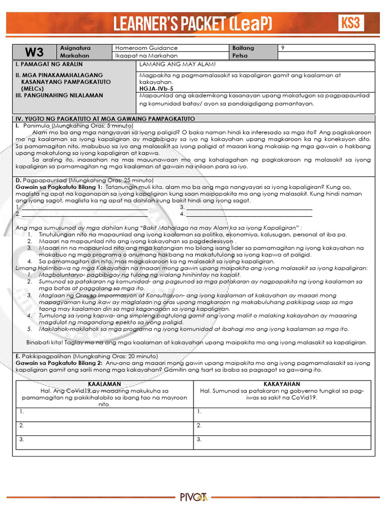 Q4 HomeroomGP 9 Week3 | PDF
