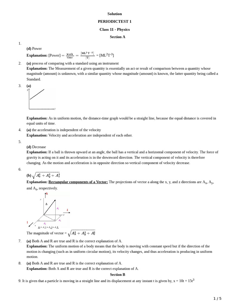 Solution 1436550 | PDF | Acceleration | Euclidean Vector