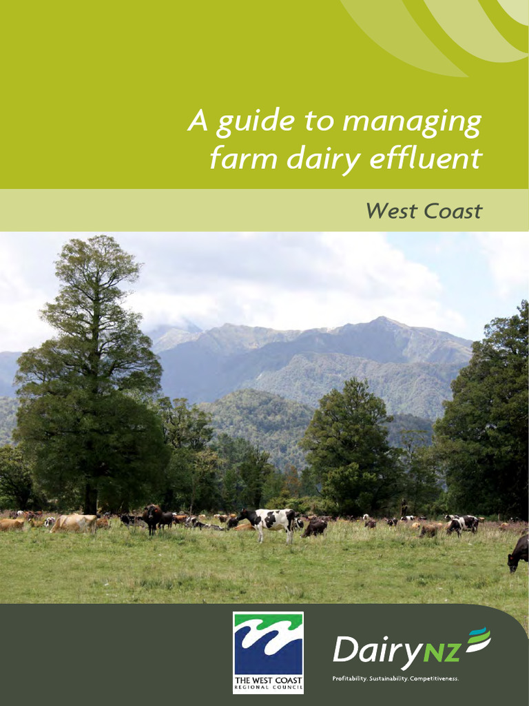 West Coast Dairy Effluent Management Guide | PDF | Dairy | Fertilizer
