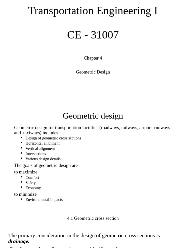 Chapter 4 Transport | PDF | Transport | Transport Infrastructure