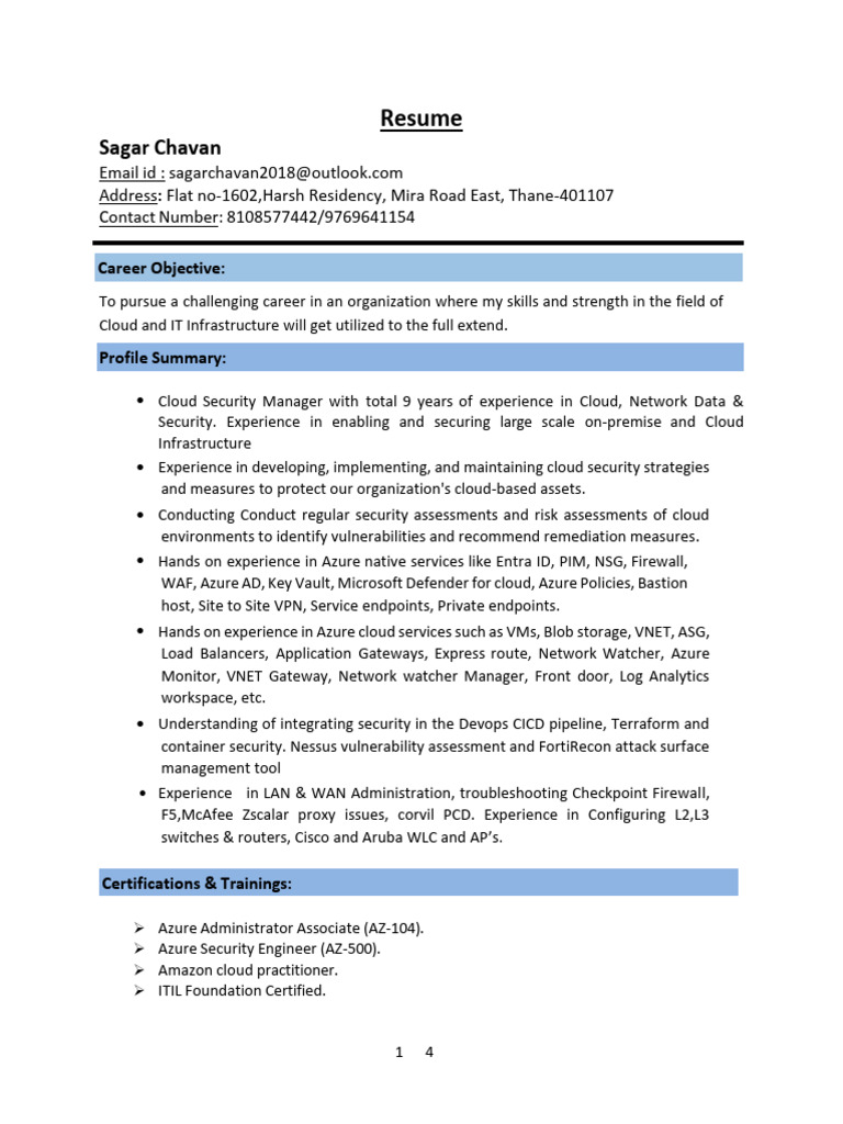 Sagar Chavan Cloud Security | PDF | Cloud Computing | Computer Network