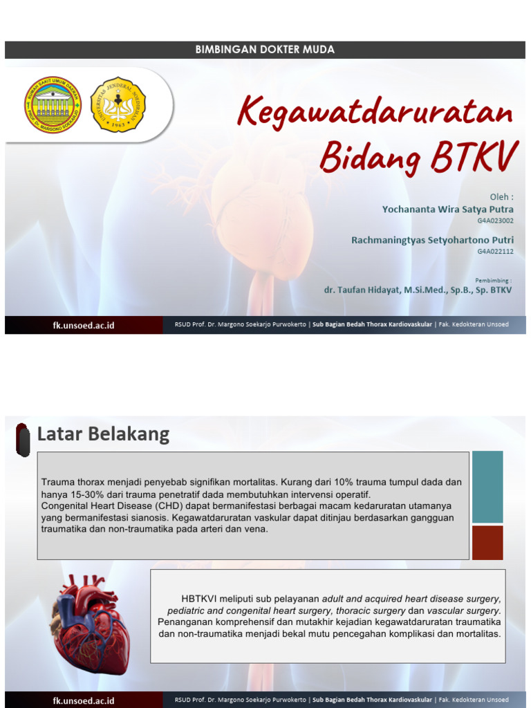 Kegawatdaruratan BTKV - Dokter Muda | PDF