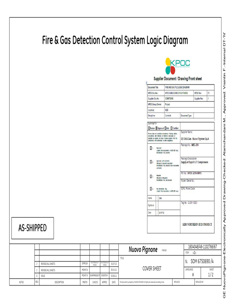 Fire & Gas Detection Logic Diagram | PDF | Logic Gate | Manufactured Goods