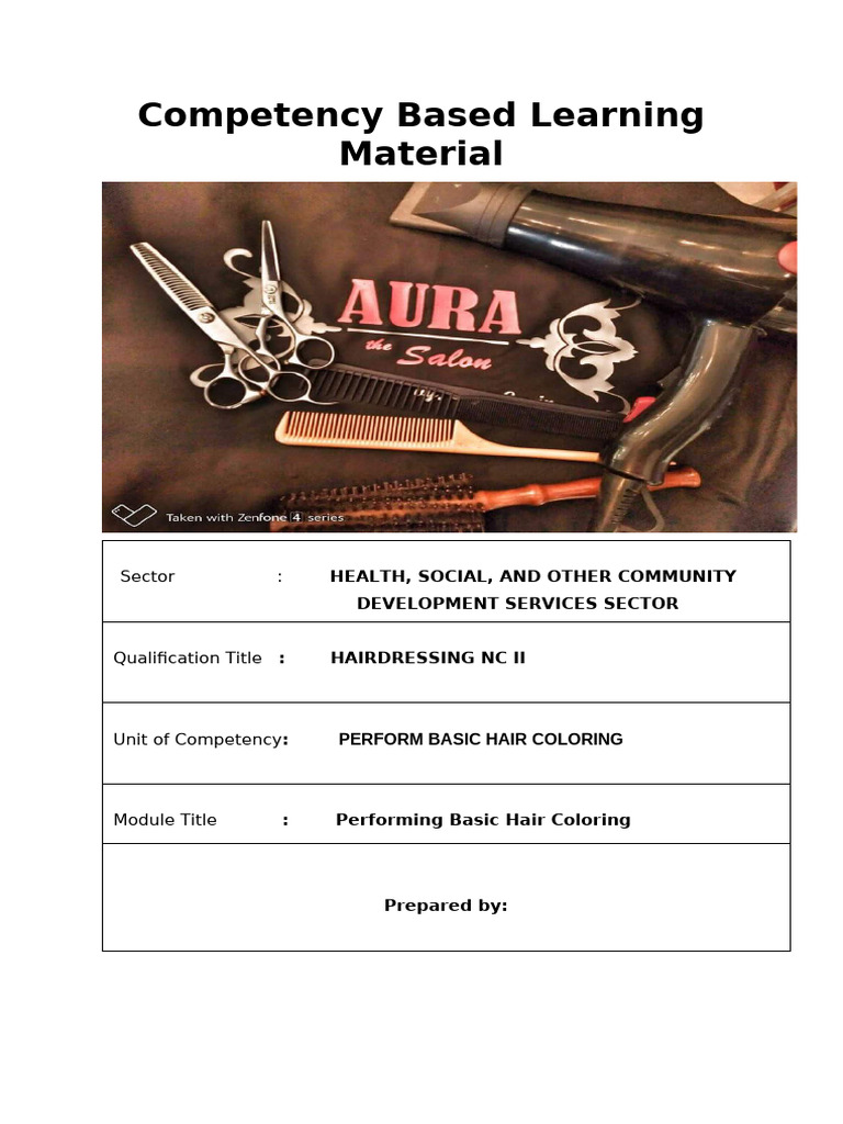 Basic Hair Coloring Training Guide | PDF | Bed | Bedding
