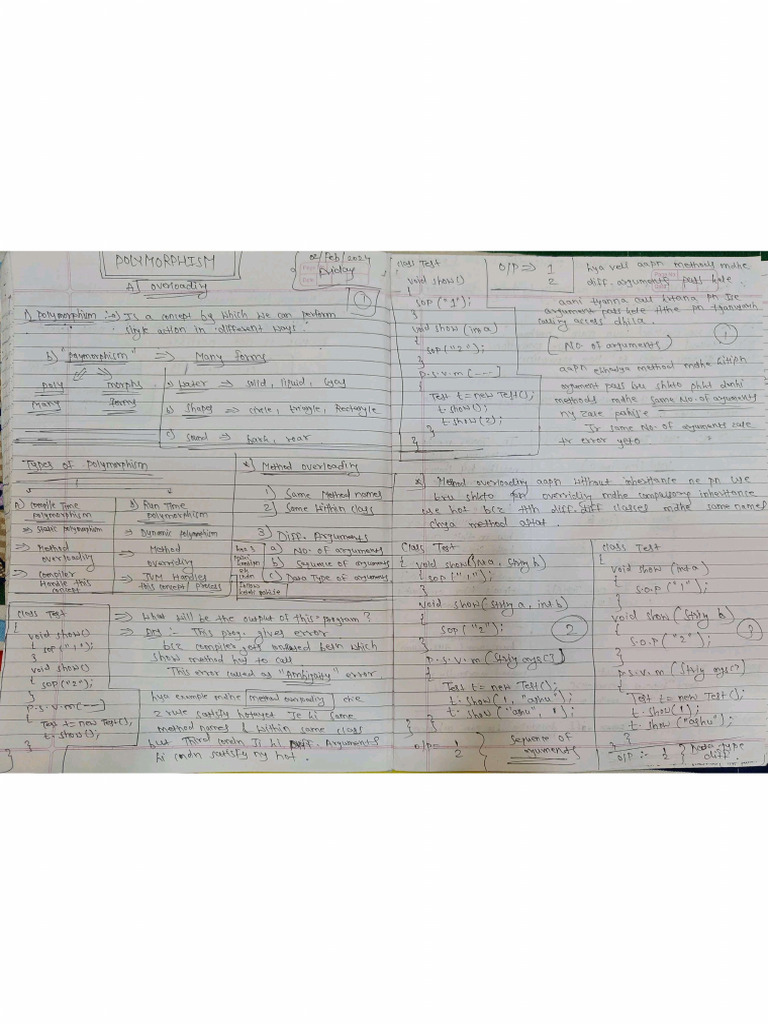 4) Polymorphism - Overloading | PDF