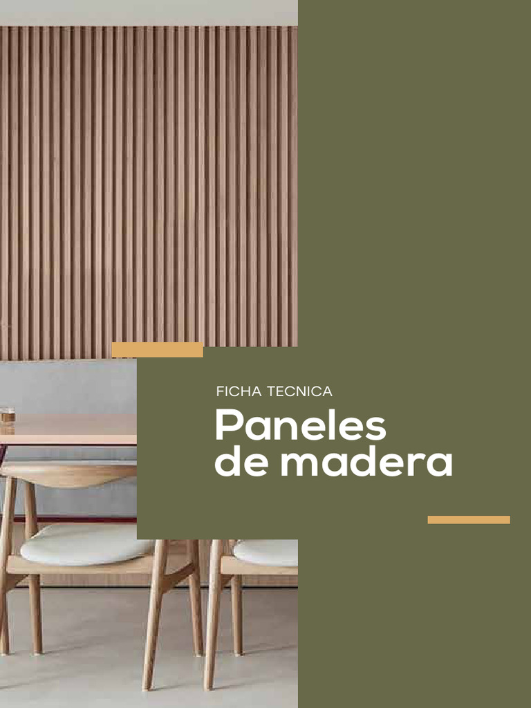 Paneles de Madera | PDF | Madera | Revestimiento