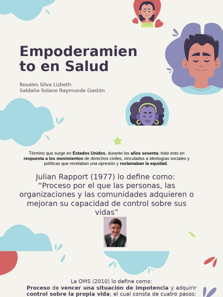 Empoderamiento en Salud | PDF | Condicion cronica | Empoderamiento