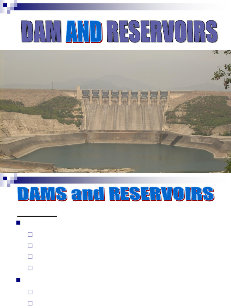 Le4a - Introduction To Dams & Reservoirs | PDF | Dam | Spillway