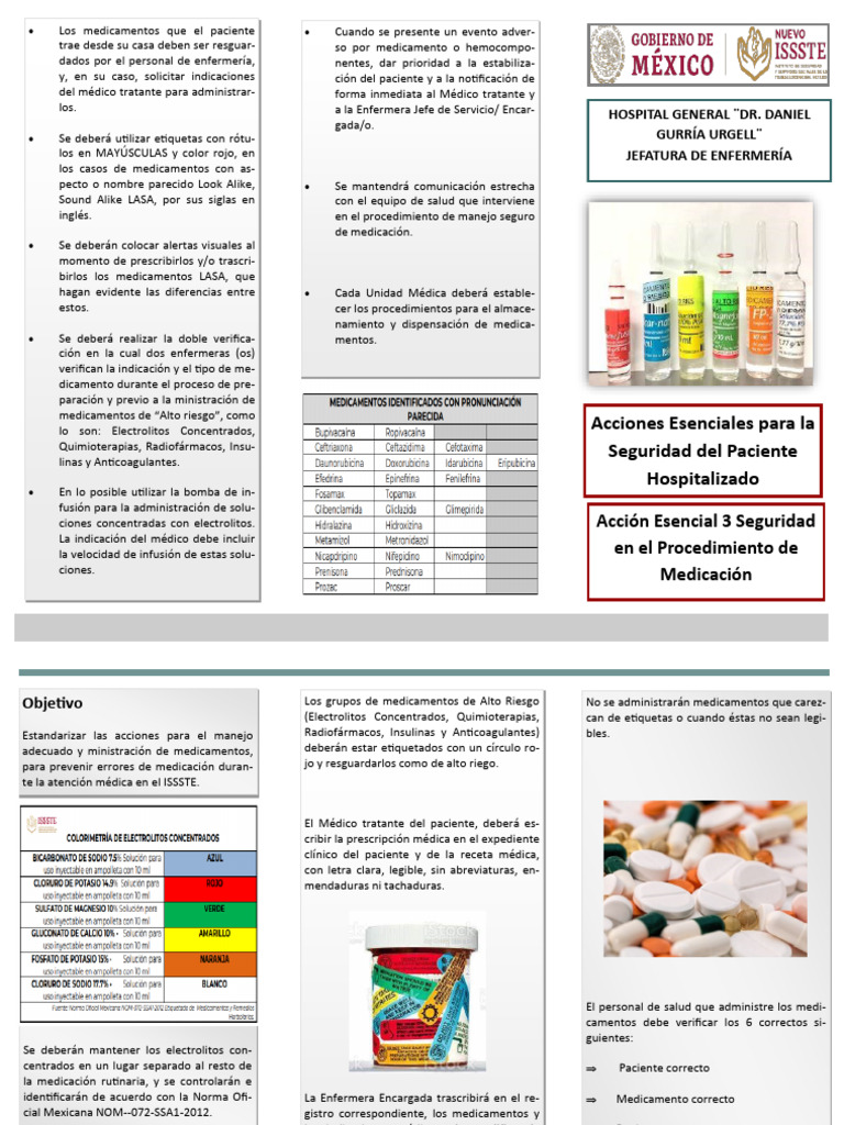 Triptico Aesp 3 | PDF | Medicamentos con receta | Cuidado de la salud