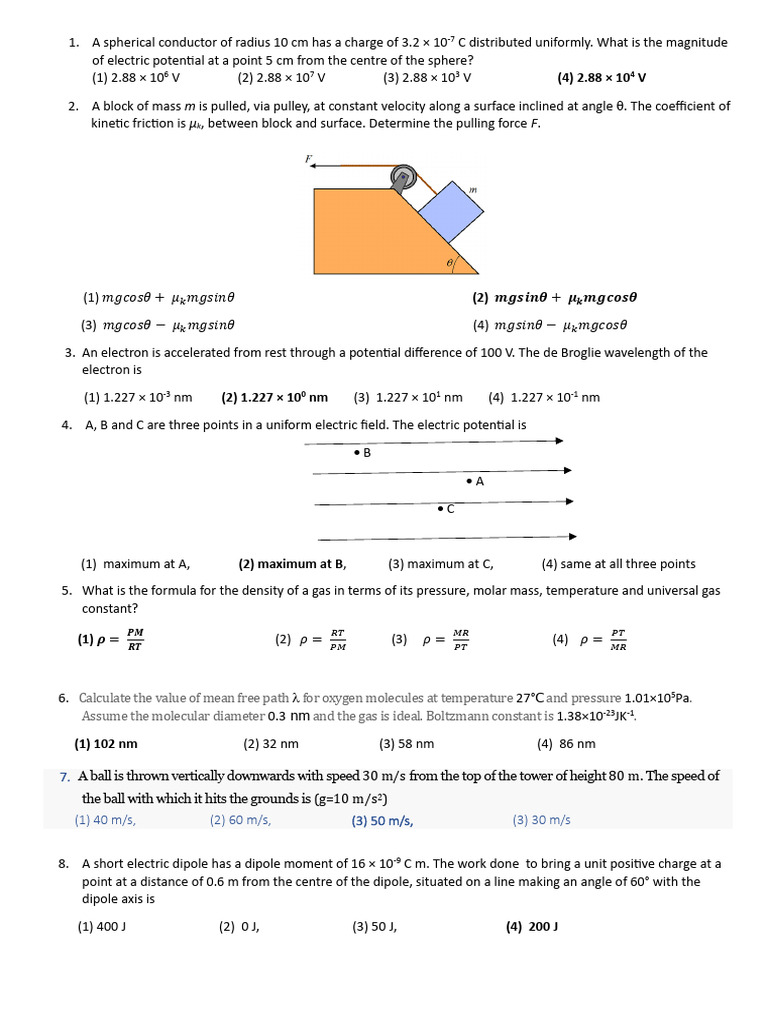 Sample FST | PDF | Electron | Gases