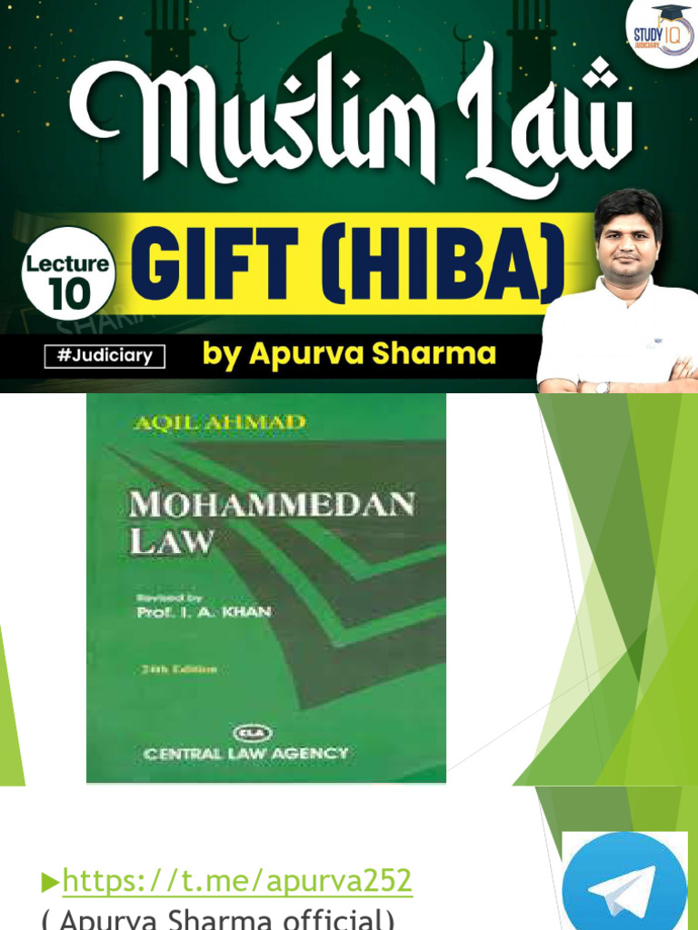 Understanding Hiba in Muslim Law | PDF | Common Law | Civil Law (Legal ...
