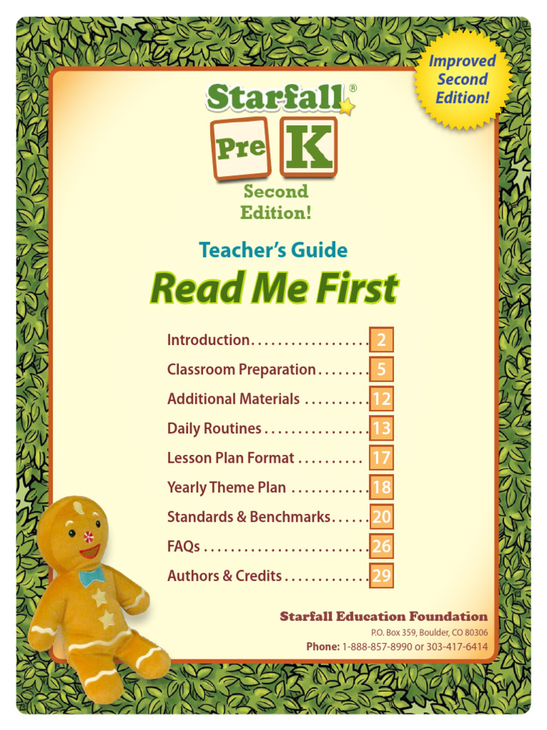 Prek Read Me First | PDF | Learning | Literacy