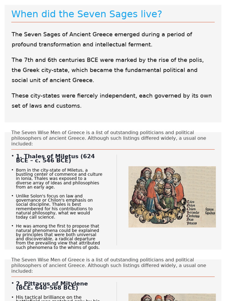 Ancient Greek Political Sages | PDF | Ancient Greece | Liberal Arts ...