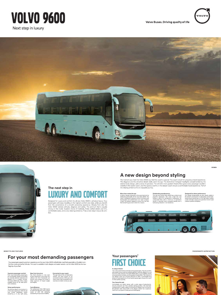 Volvo 9600 Brochure | PDF