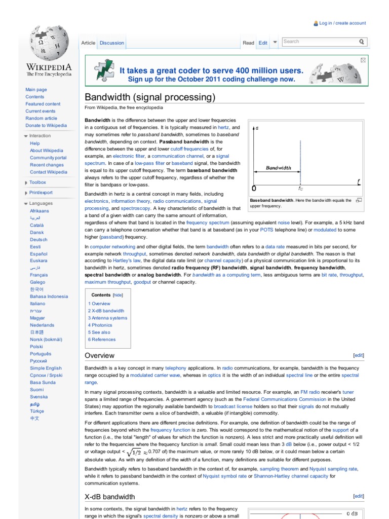 Bandwidth (Signal Processing) : It Takes A Great Coder To Serve 400 Million Users | PDF ...