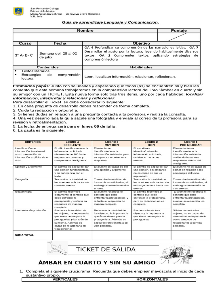 GUÍA-N°-13-LENGUAJE-3°-ABC | PDF