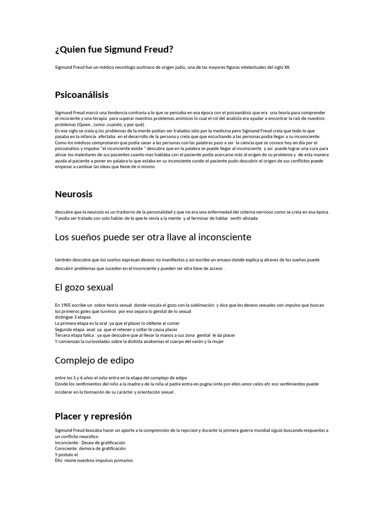 Presentación | PDF | Psicoanálisis | Mente inconsciente