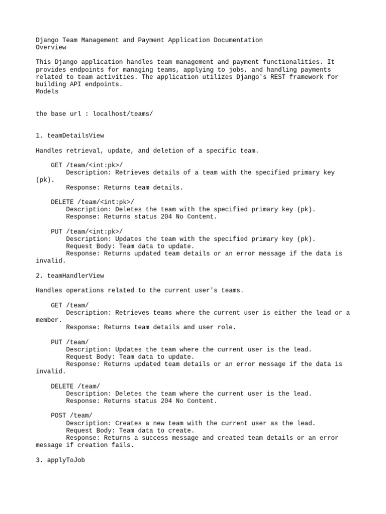 Team | PDF | Software | Software Engineering